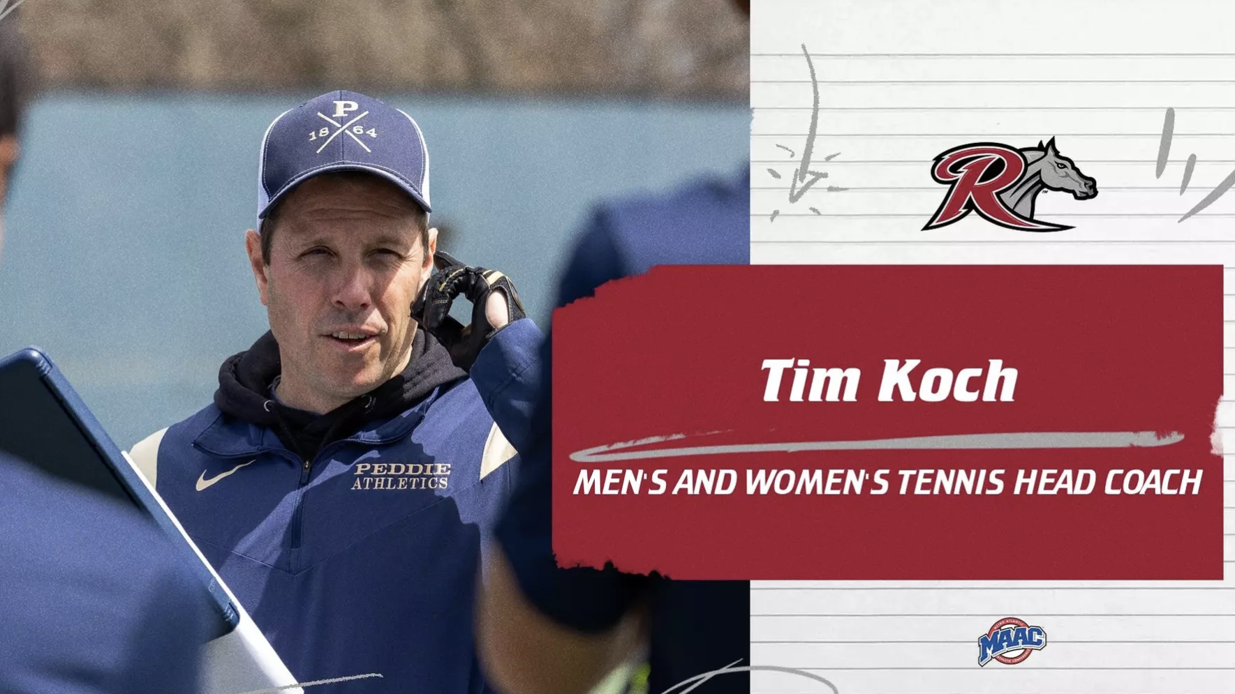 Timothy Koch '02 named men's and women's tennis head coach | Rider University